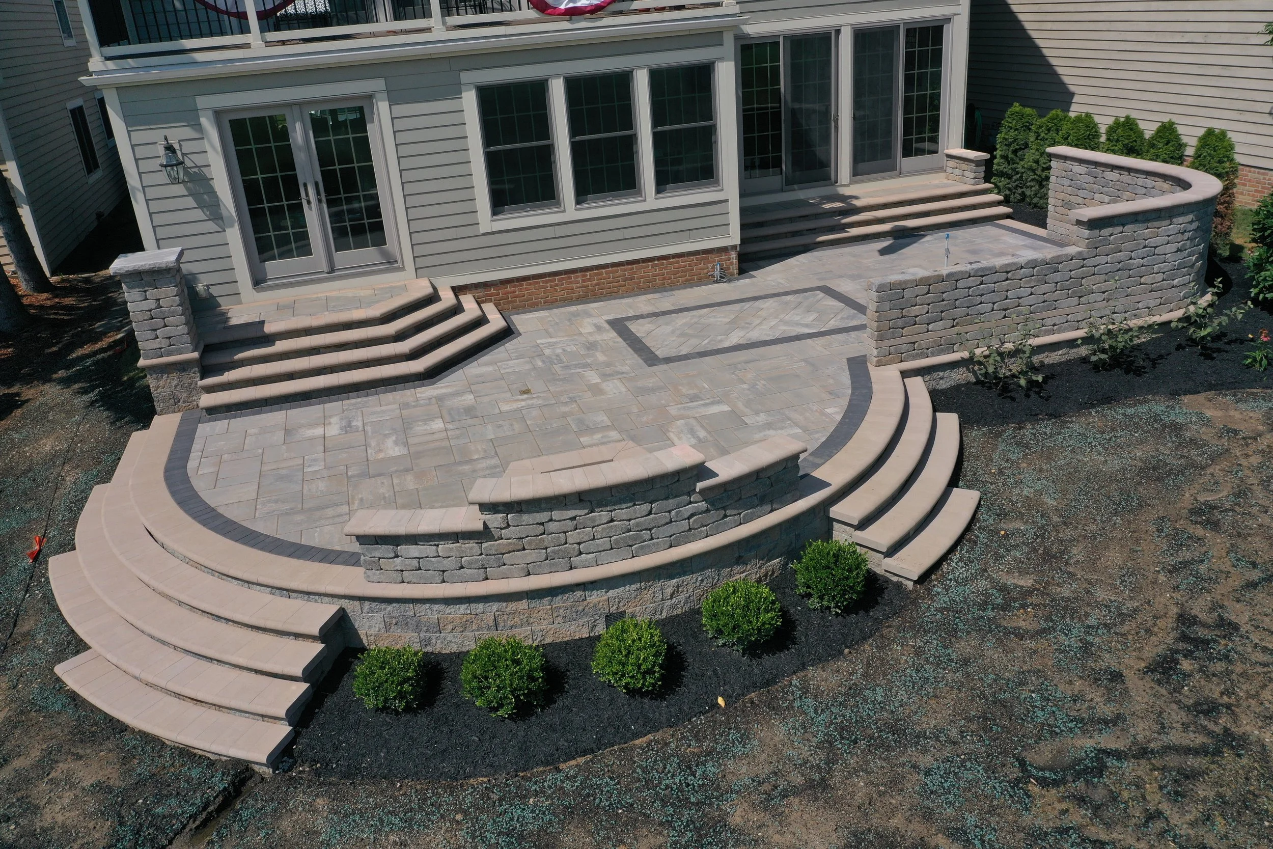 Paver Patio Steps Designs How Can I Upgrade Failing Outdoor Paver