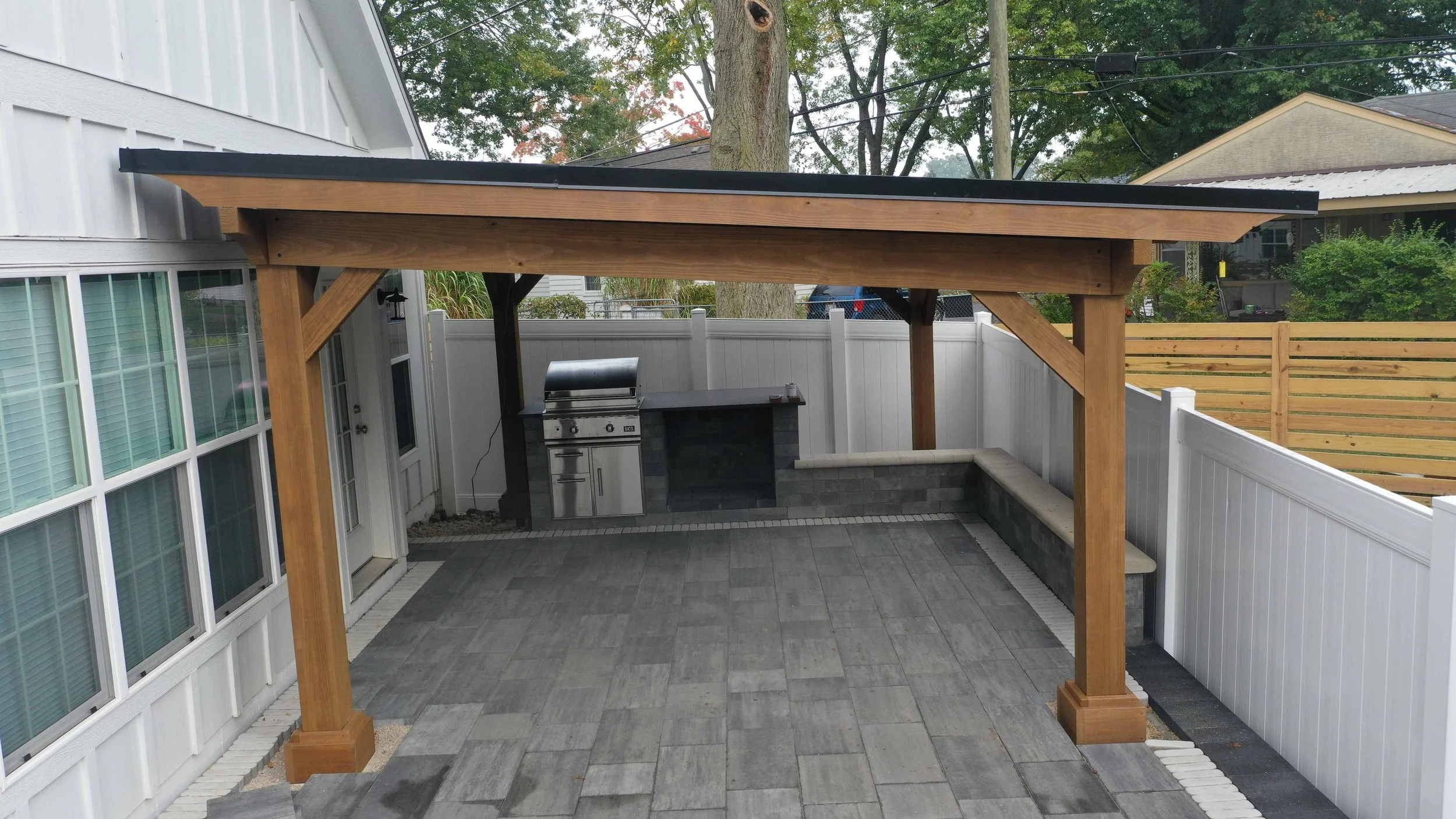 Pergolas and Pavilion patio Structures — 9 Trees Landscape Construction