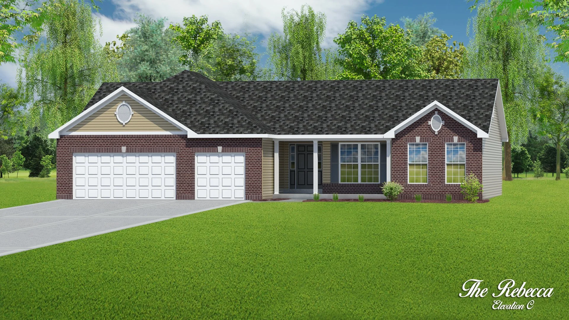 Rebecca - 3 Car Garage — T.R. Hughes Homes