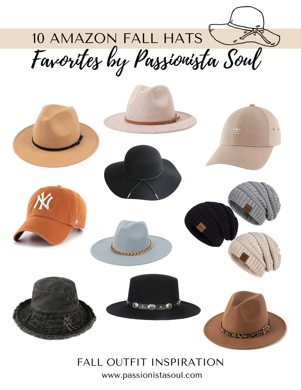 My TOP 10 Favorite Fall Hats from Amazon — Passionista Soul