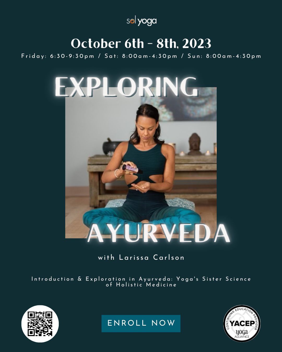 Ayurveda, Yoga and Mindfulness Events | Larissa Hall Carlson