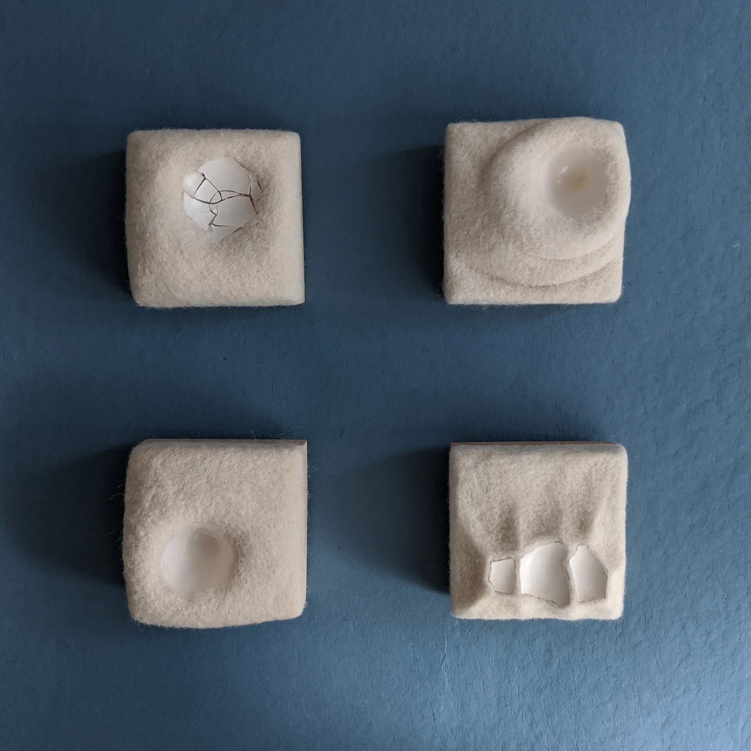 Eggshell and felt sculptures by fiber artist Stephanie Metz — Stephanie ...