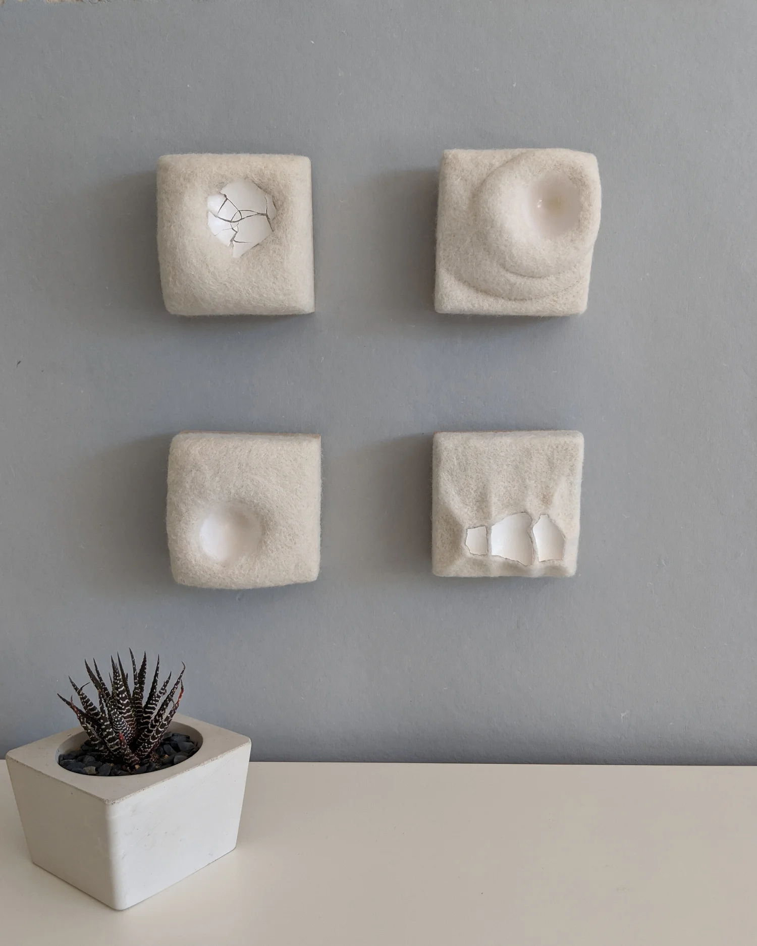 Eggshell and felt sculptures by fiber artist Stephanie Metz — Stephanie ...