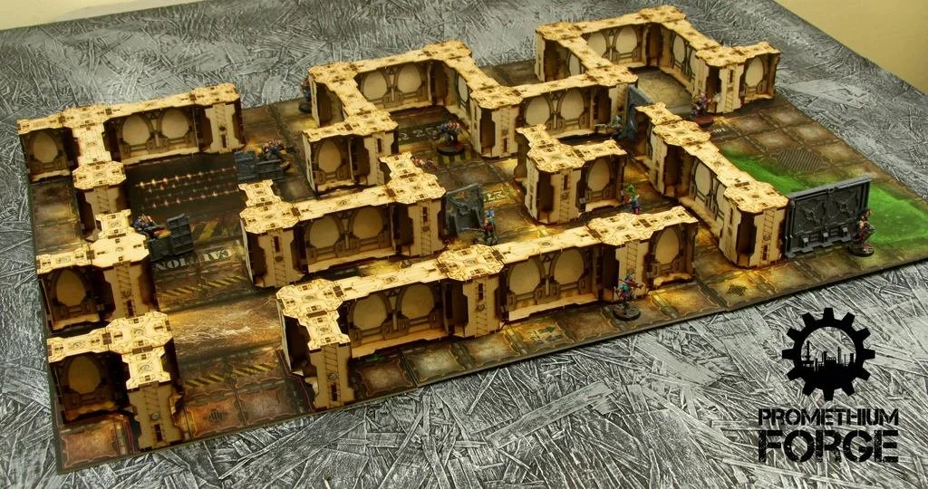 Laser cut Wargaming Terrain — Promethium Forge
