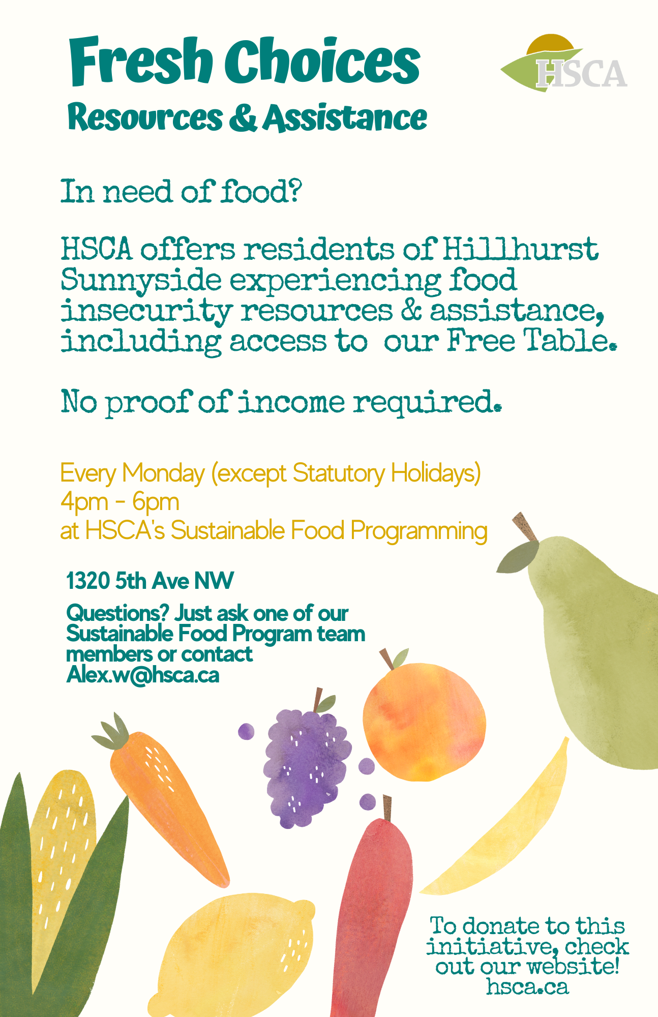 Community Food Programs — HSCA