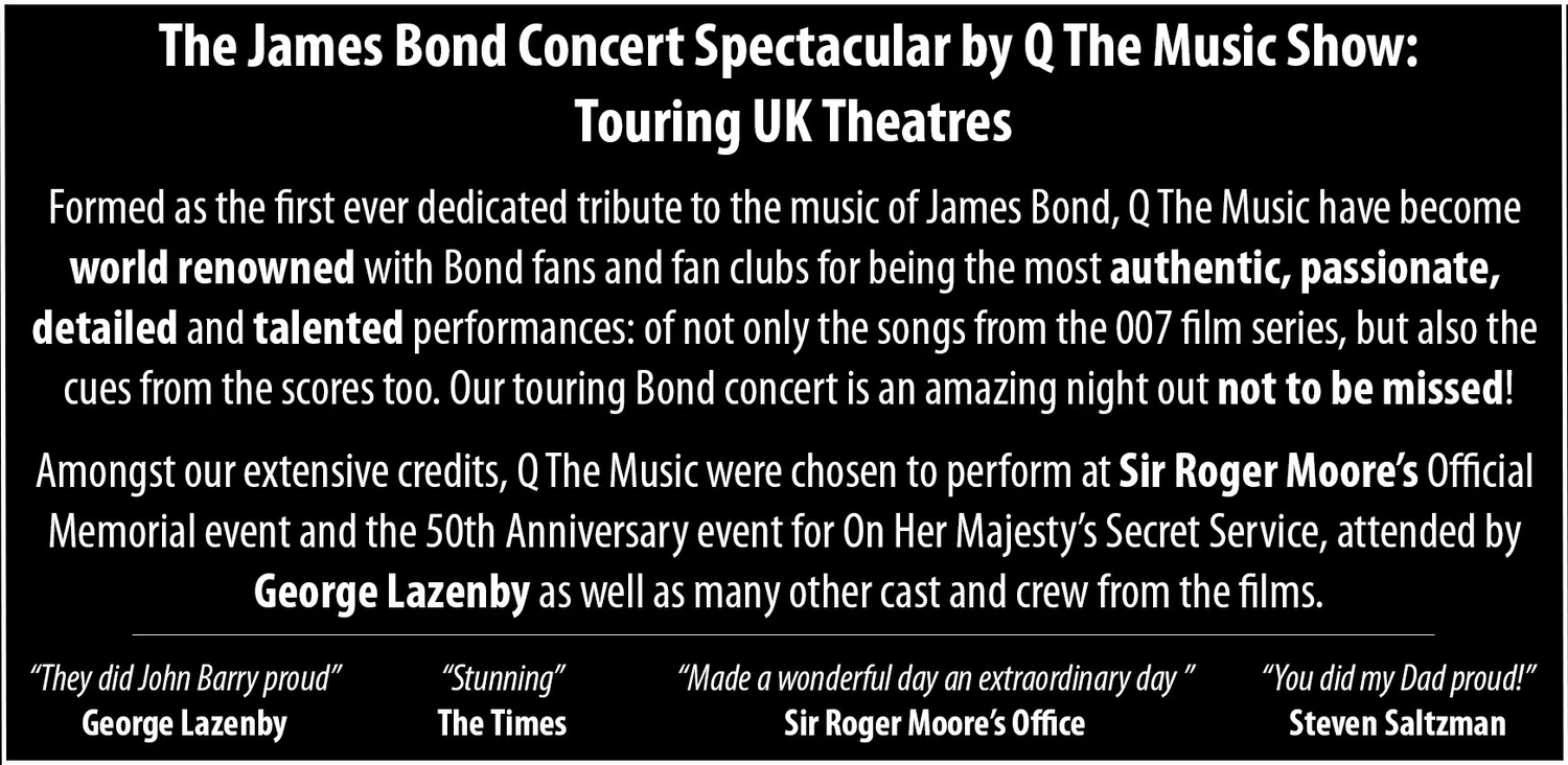 Q The Music Show - James Bond Tribute Band — See The Show