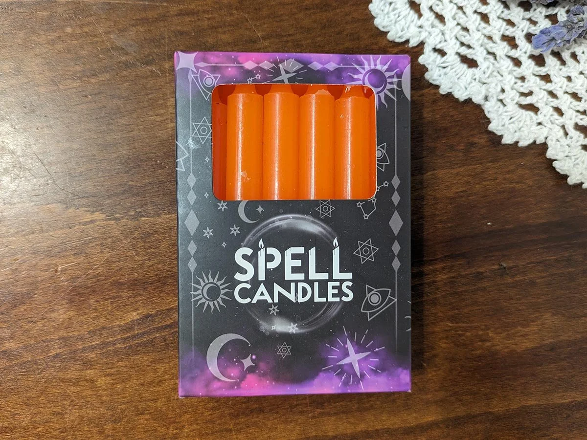 Magic Spell Candles: Orange — Three Morrigna