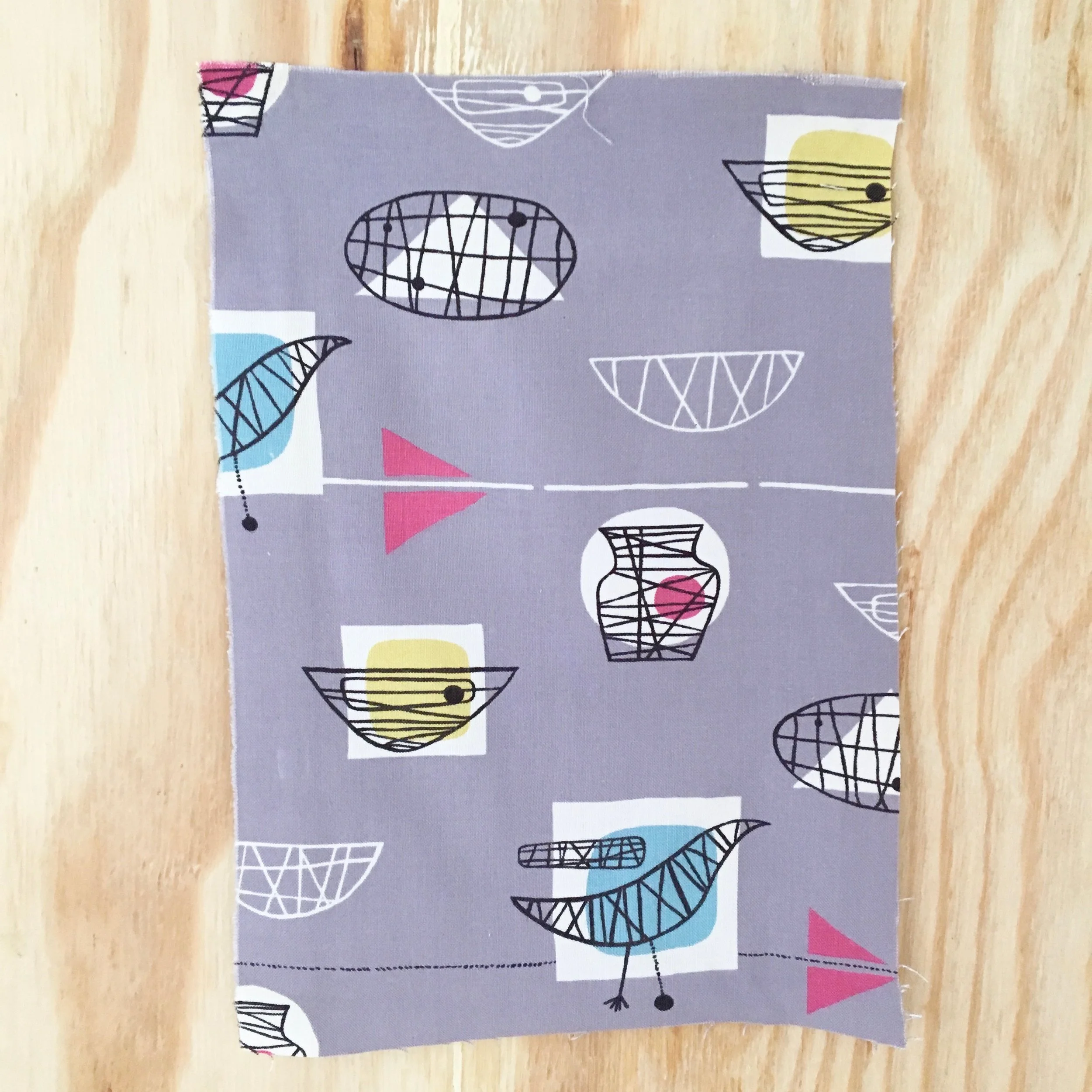 My Mid Century Fabric Collection - then and now. • Jane Foster