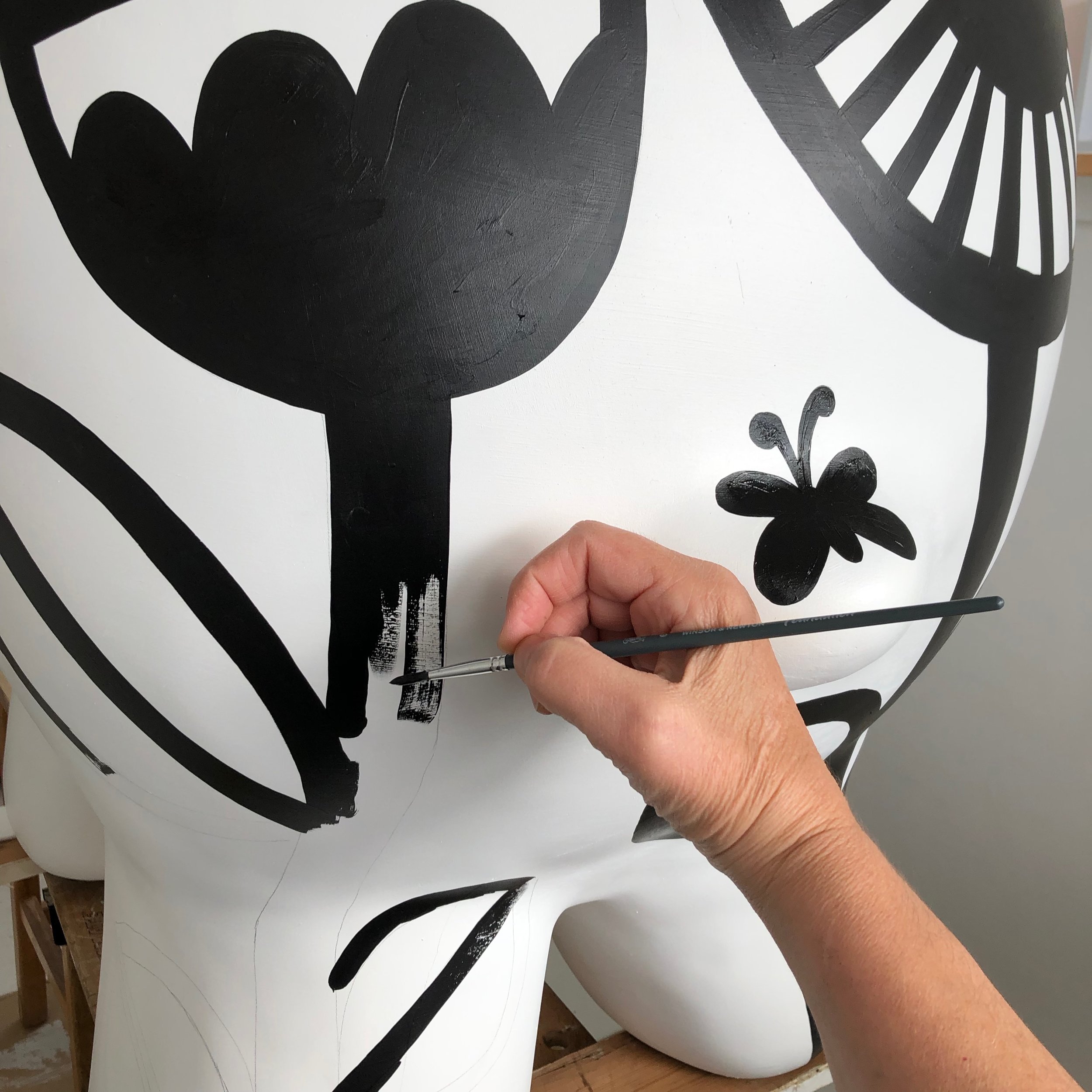 My 'Elmer in the flowers' • Jane Foster