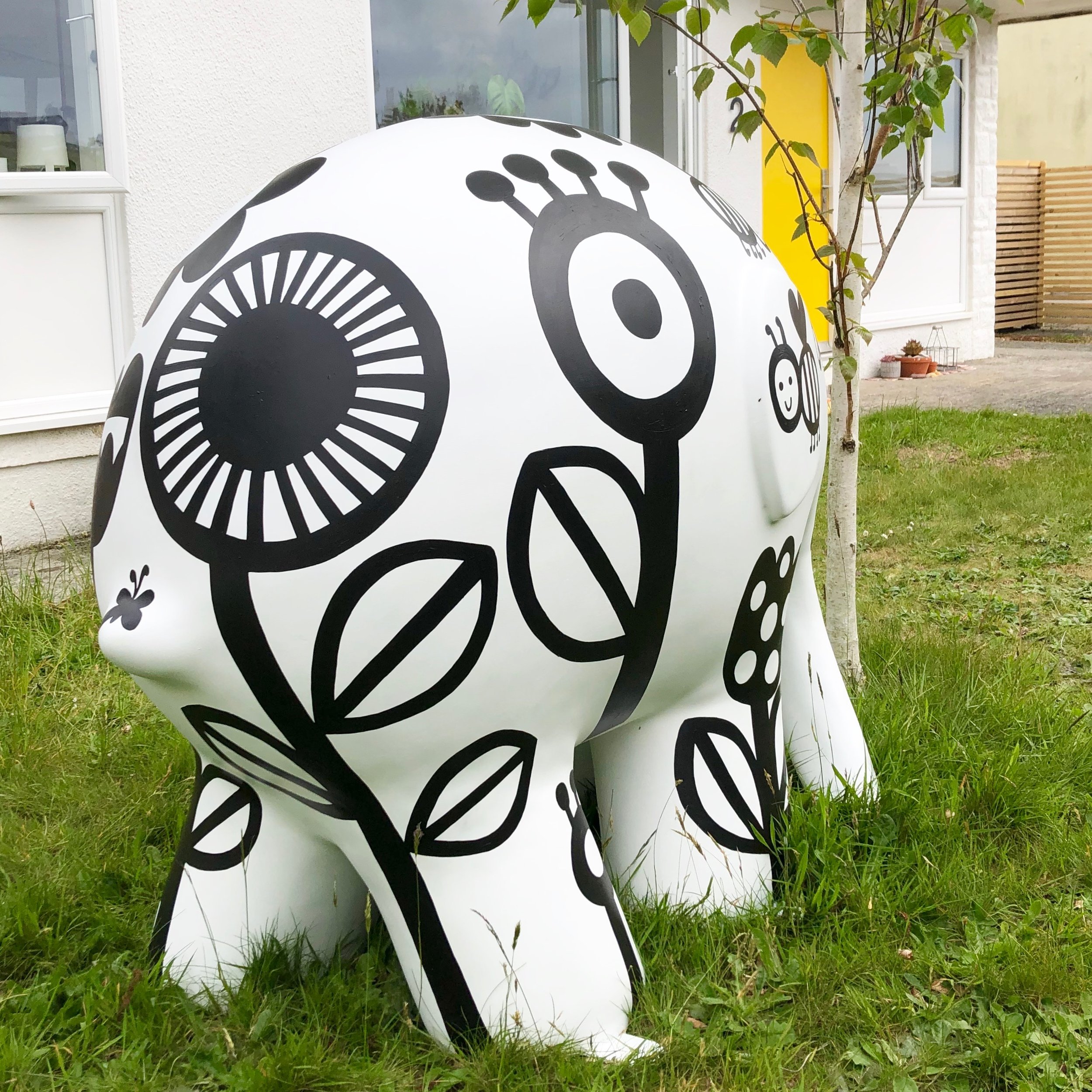 My 'Elmer in the flowers' • Jane Foster