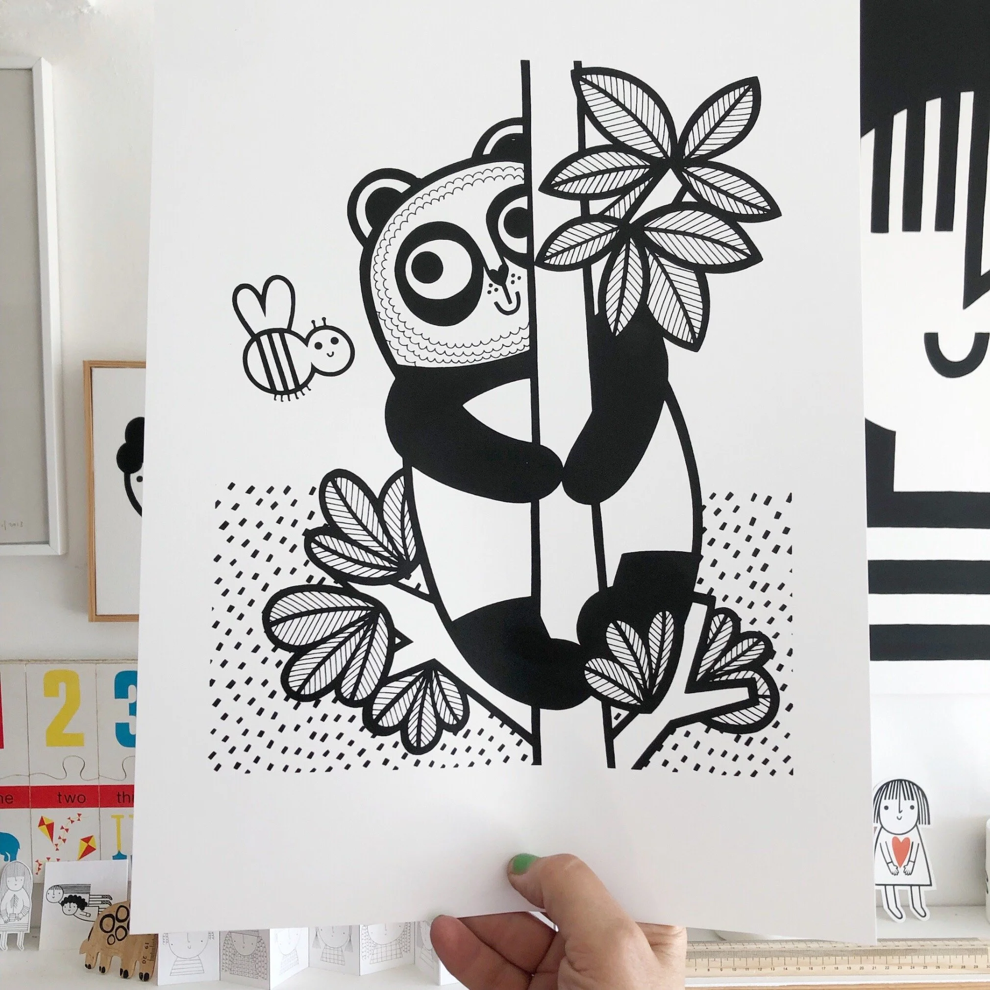 Signed A4 Lennon screen print by UK printmaker and illustrator Jane ...