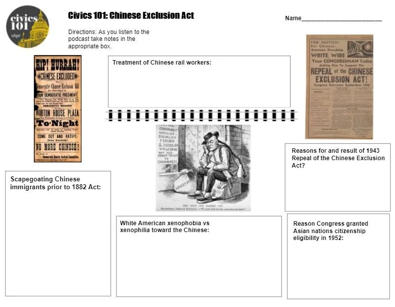 Worksheets — Civics 101: A Podcast