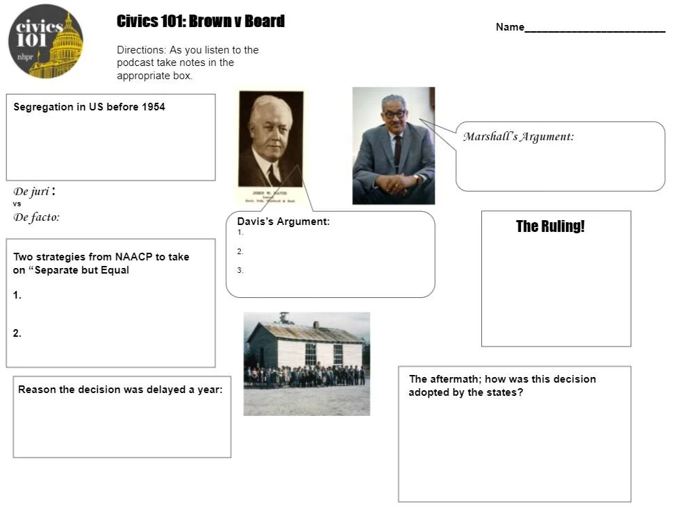 Worksheets — Civics 101: A Podcast
