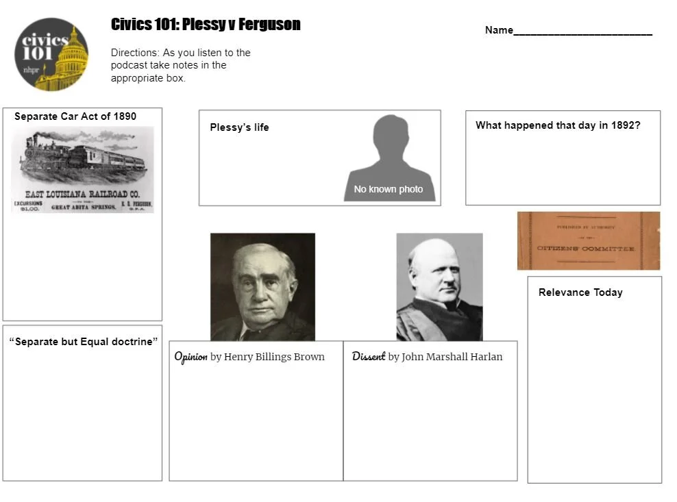 Worksheets — Civics 101: A Podcast