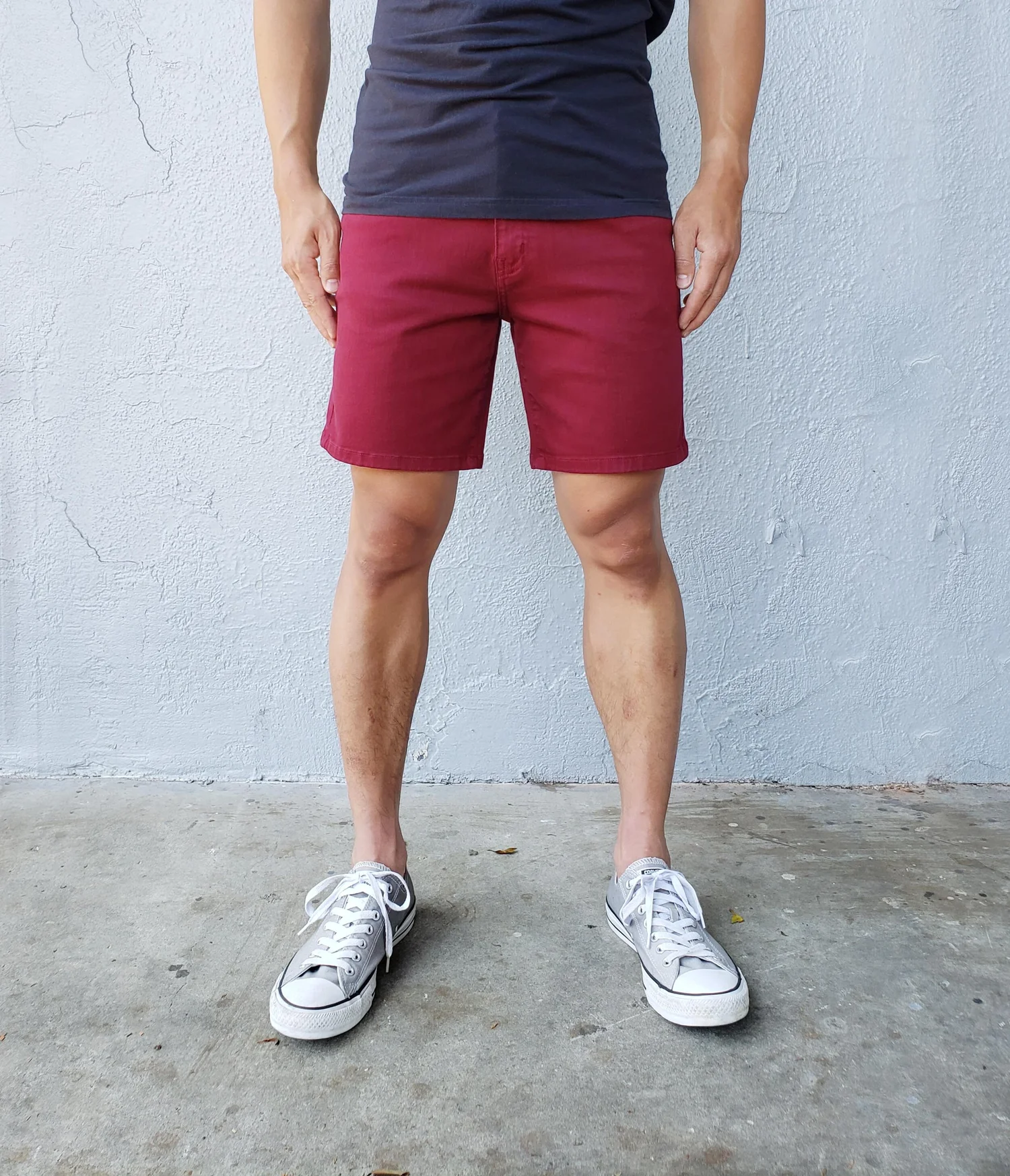 Red Vans With Shorts