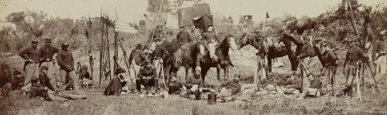 Cavalry at Picket Post — The Liberty Rifles