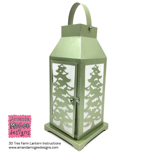 3D Tree Farm Lantern — Amanda McGee Designs