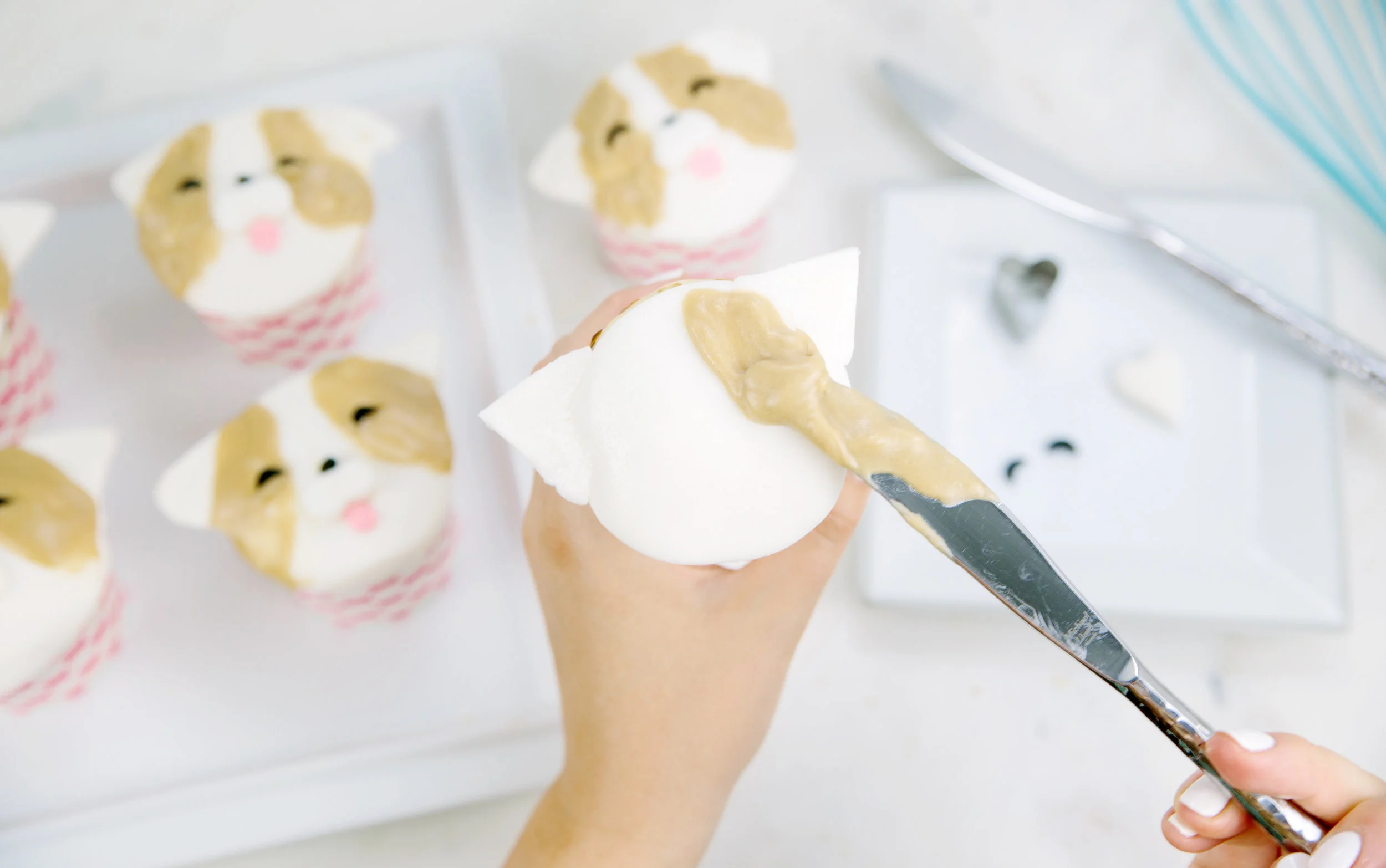 Easy Make-at-Home Corgi Cupcakes