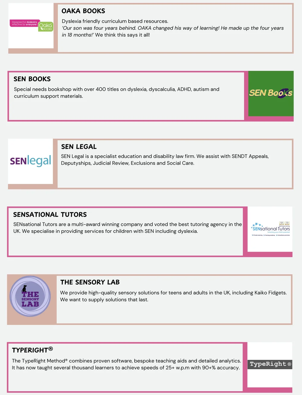 Dyslexia Fair 2024 Exhibitors — Bell House