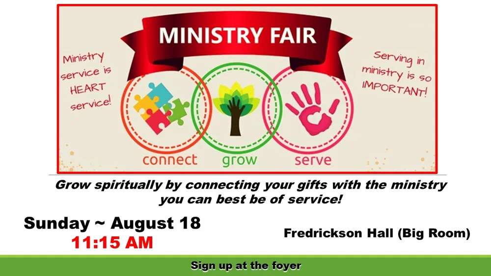Ministry Fair 2019 — Christian Community Church