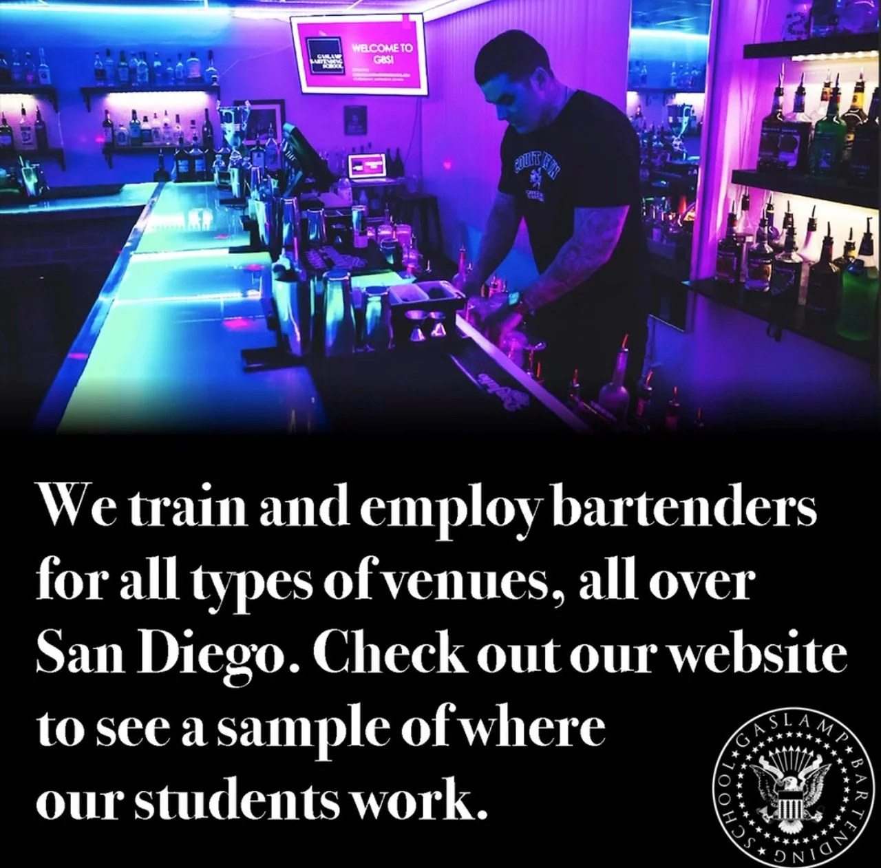 WHY CHOOSE GBS? — Gaslamp Bartending School