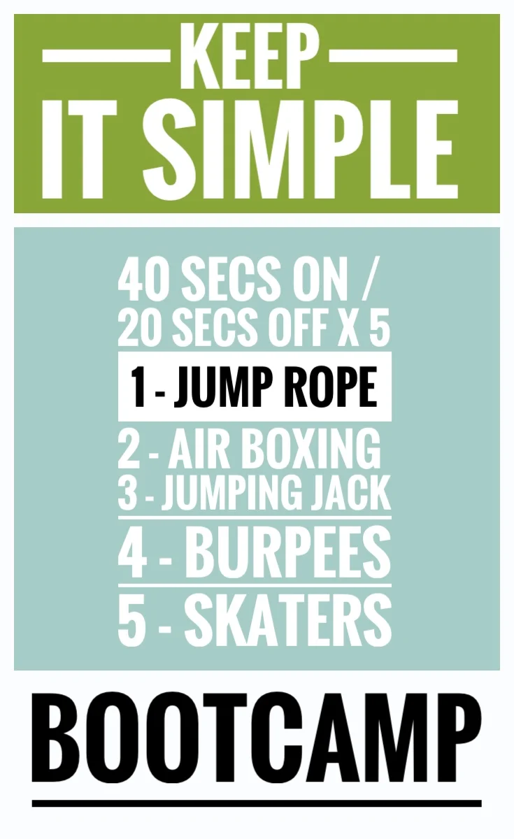 Keep It Simple Bootcamp — cardio coffee and kale