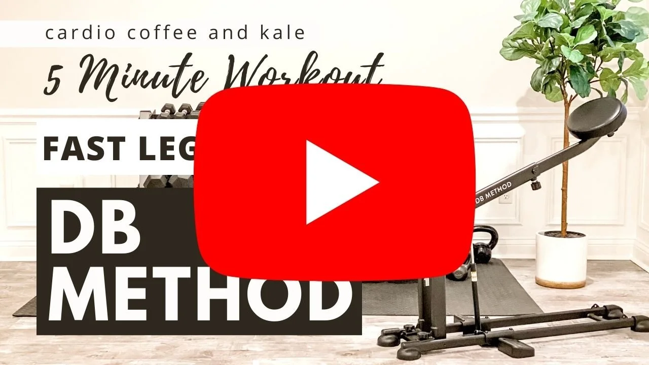 5 Minute Leg Burning DB Method Workout — cardio coffee and kale