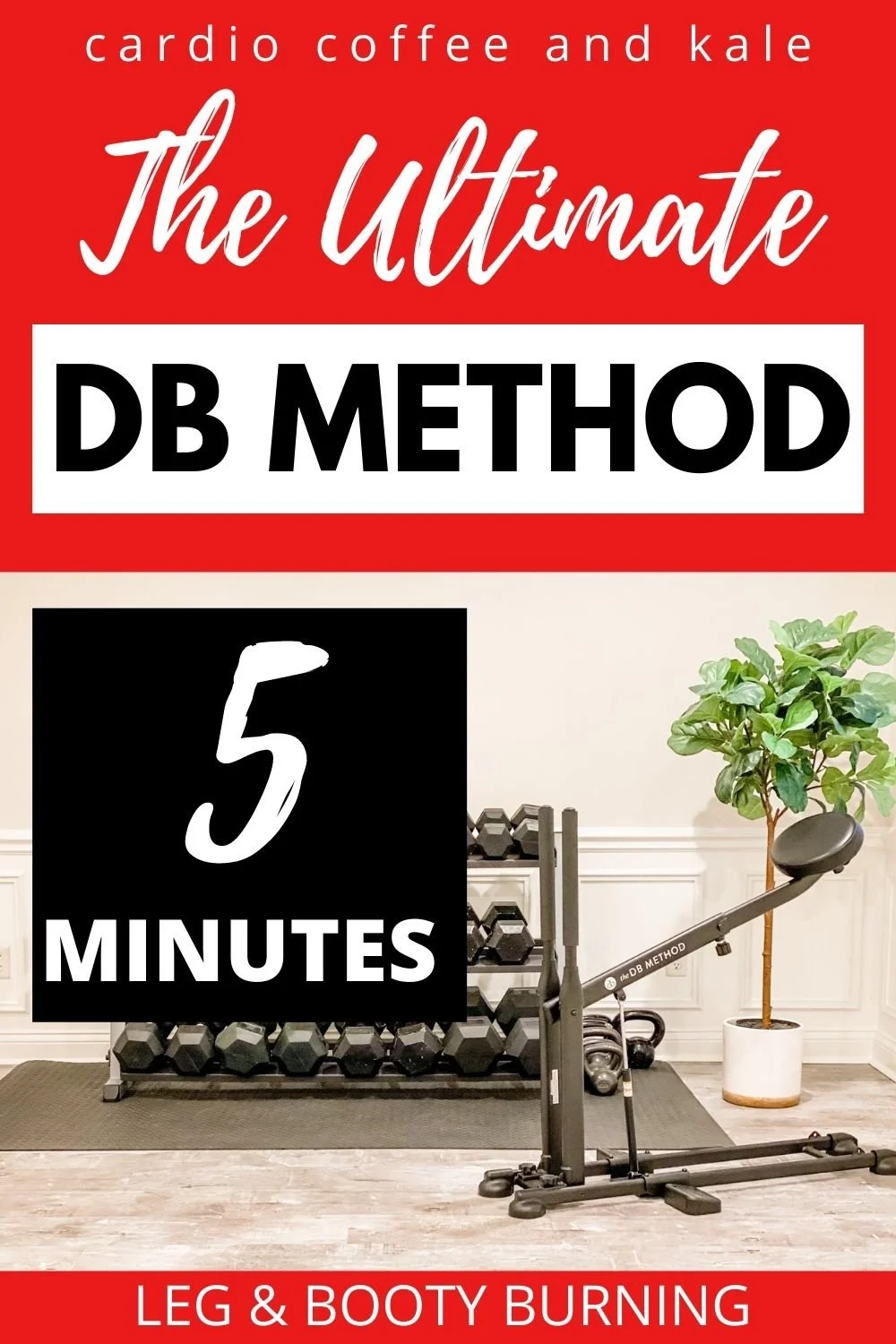 5 Minute Leg Burning DB Method Workout — cardio coffee and kale