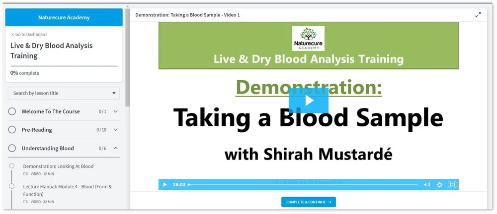 Live Blood Analysis Training Online