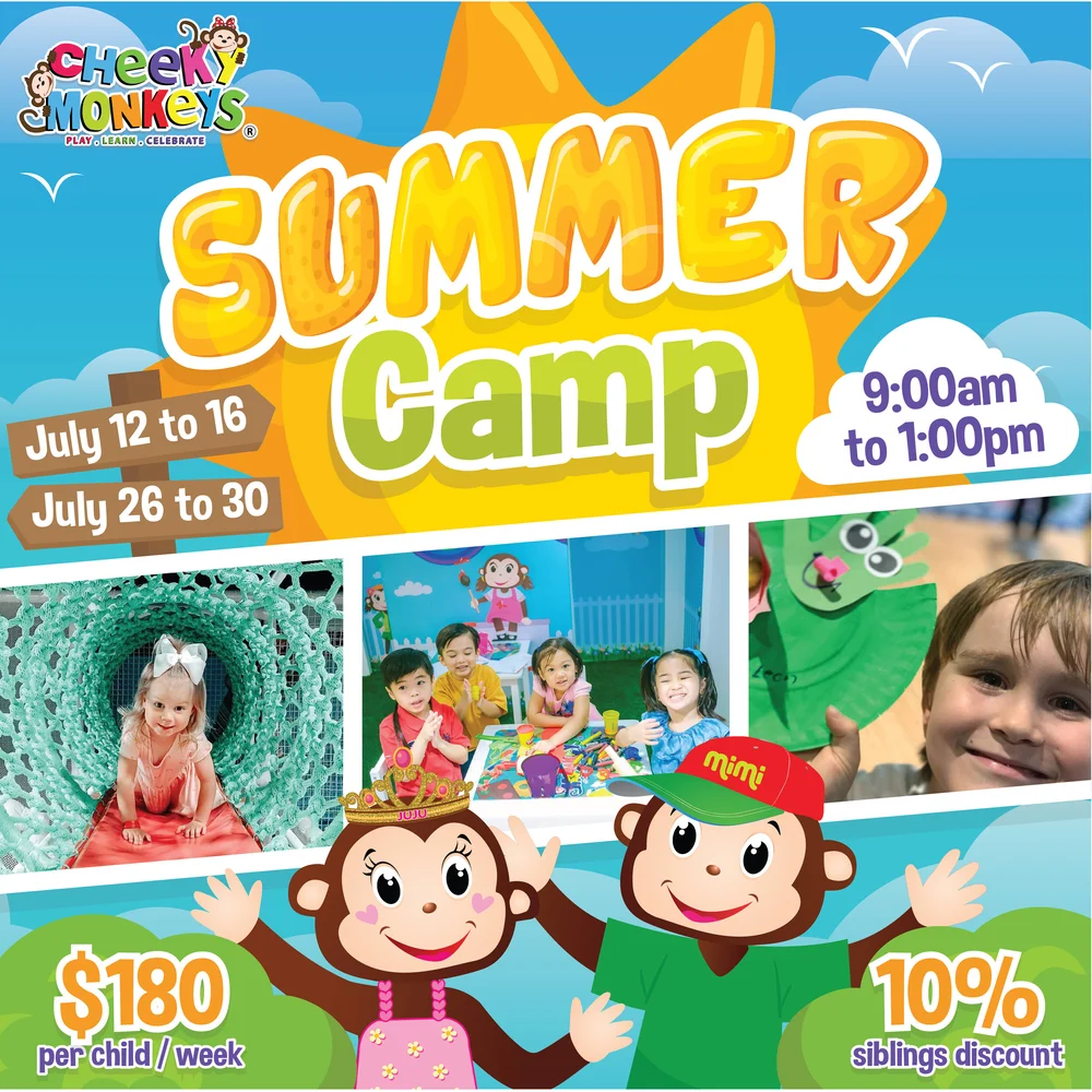 Camp Cheeky Monkeys - Session 2 — Fairview Town Center - Stacy Road ...
