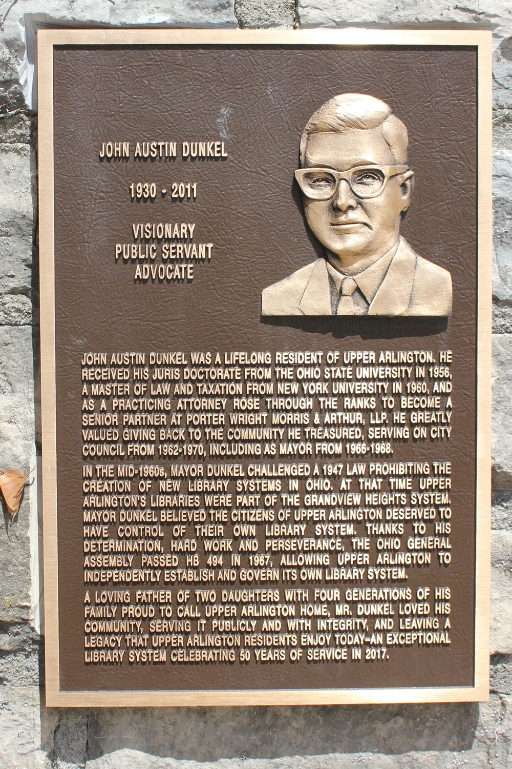 WOH Dunkel — Upper Arlington Historical Society