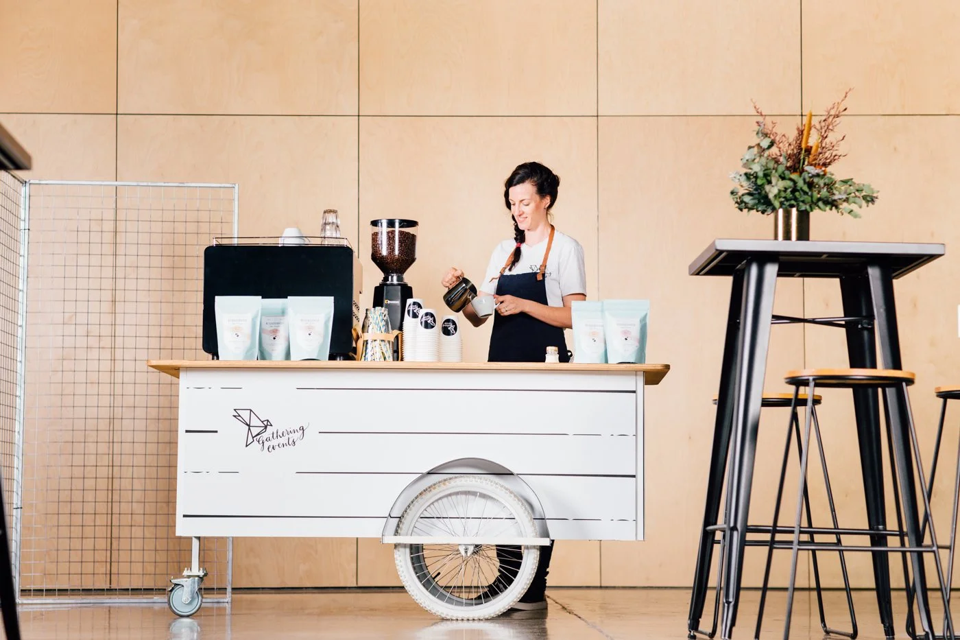 BOOK COFFEE CART FOR HIRE