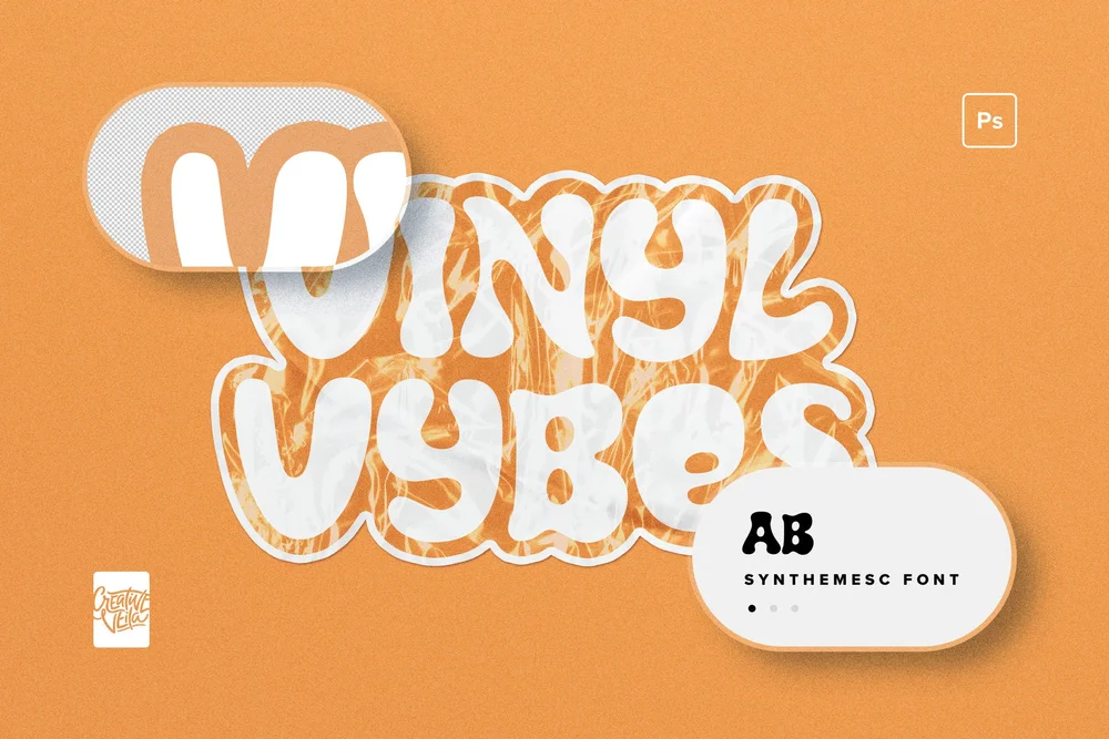 Creative Veila – Realistic Vinyl Sticker Text Effects