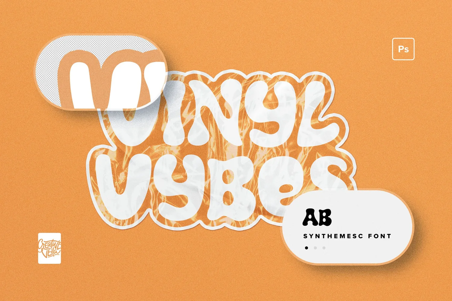 Creative Veila – Realistic Vinyl Sticker Text Effects