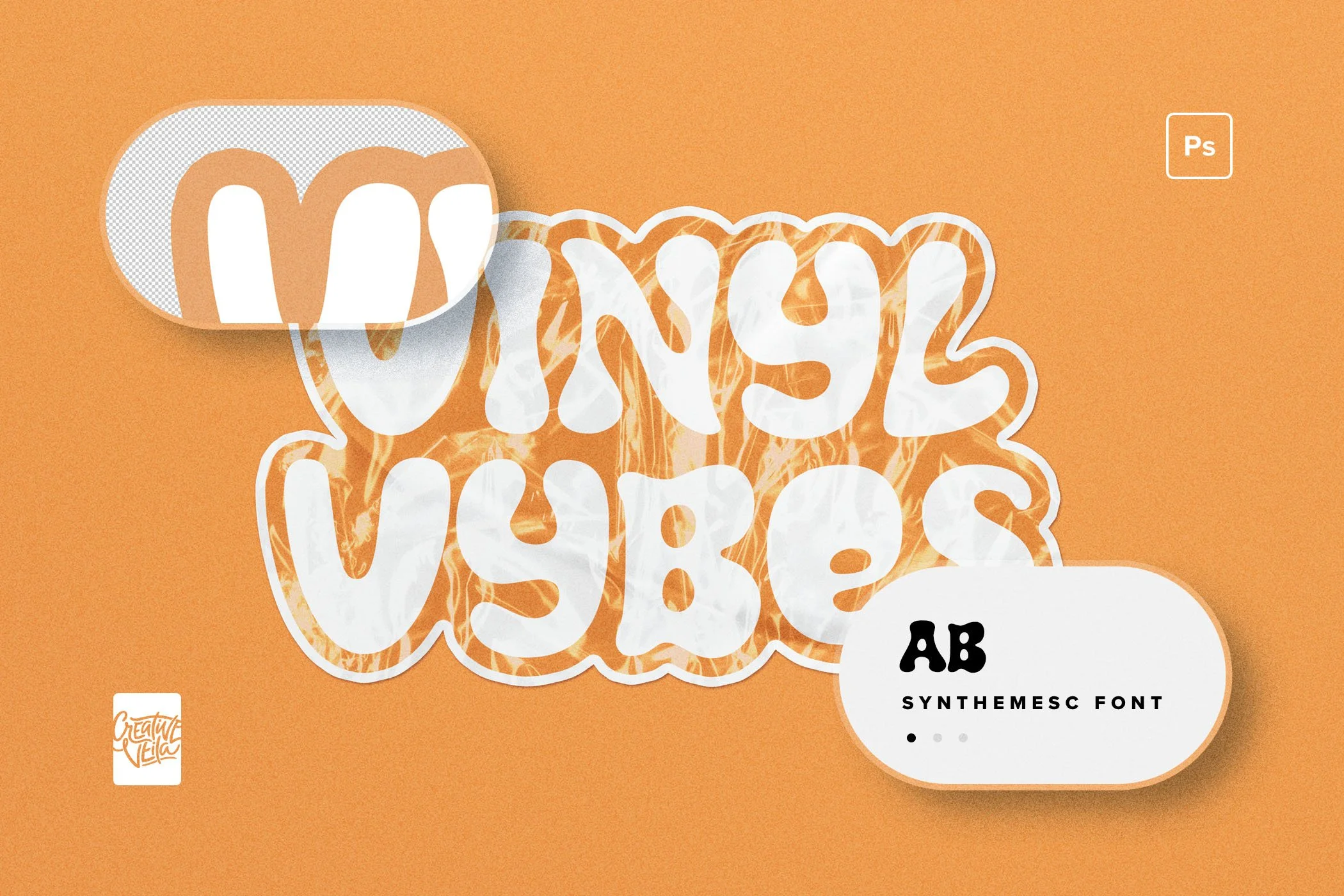 Creative Veila – Realistic Vinyl Sticker Text Effects