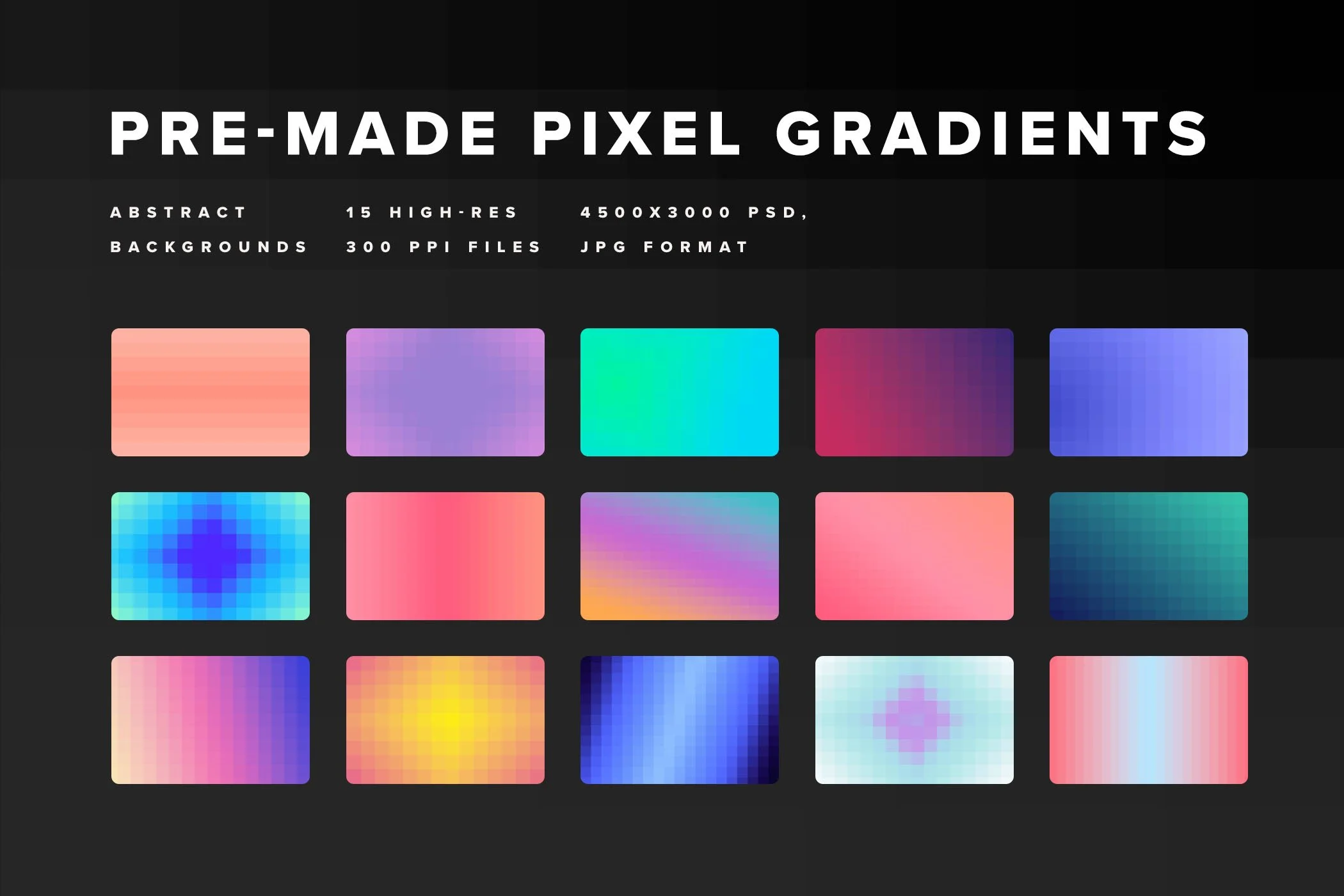 Creative Veila – Pixel Gradient Background Textures