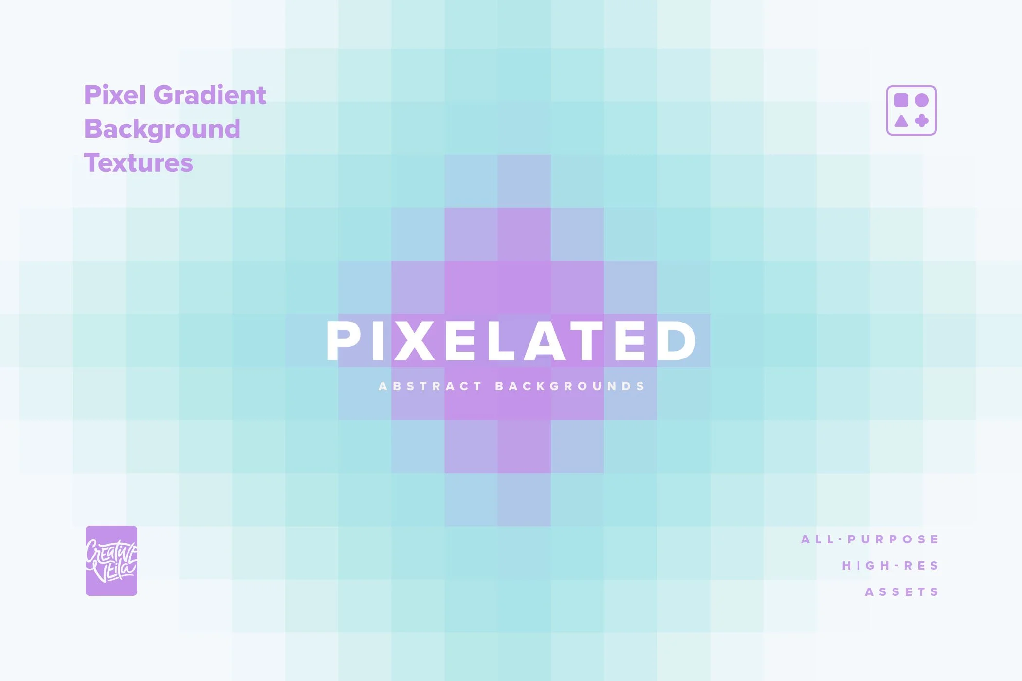Creative Veila – Pixel Gradient Background Textures