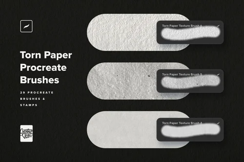 Creative Veila – Torn Paper Procreate Brushes