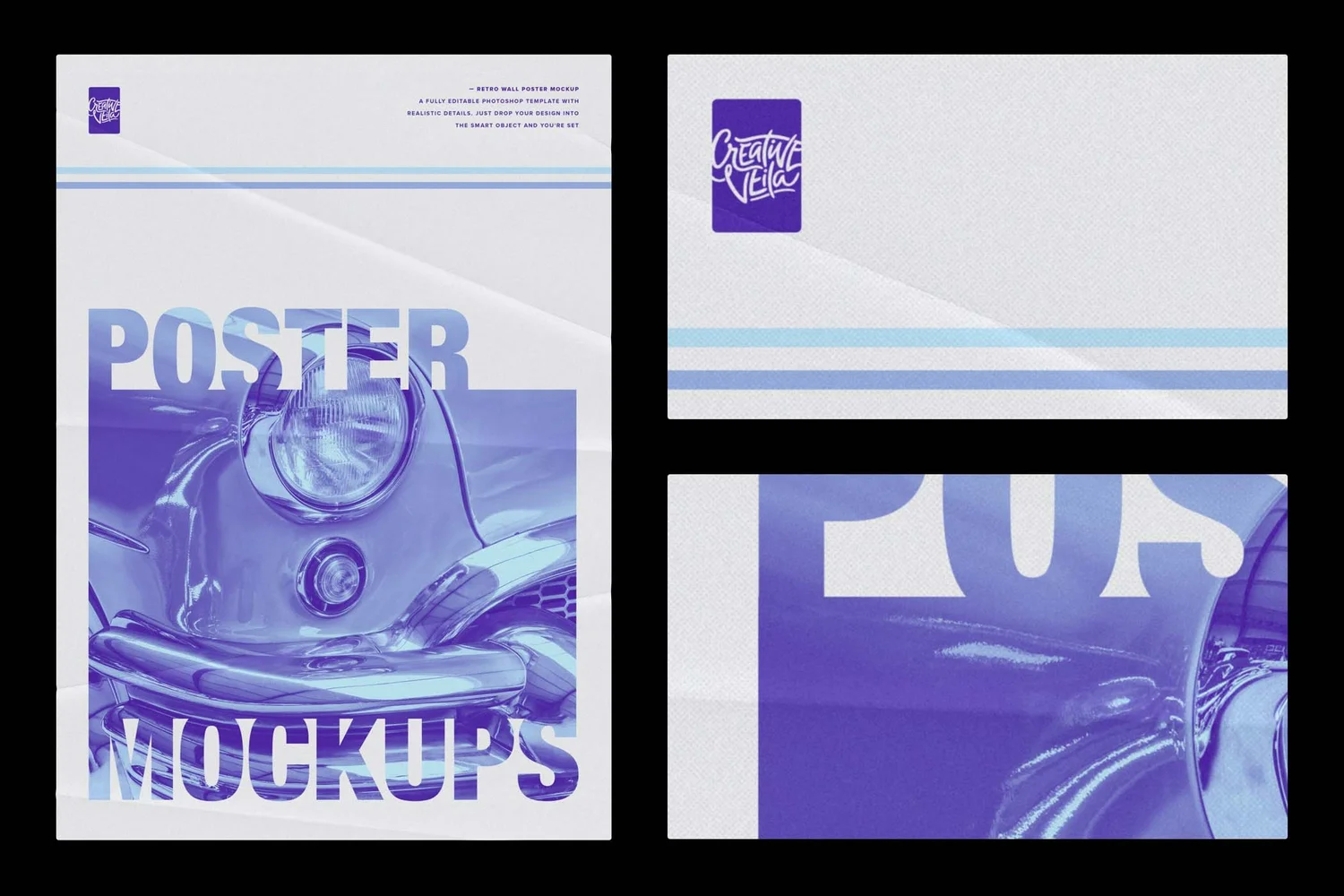 Creative Veila – Isolated Retro Poster Mockups
