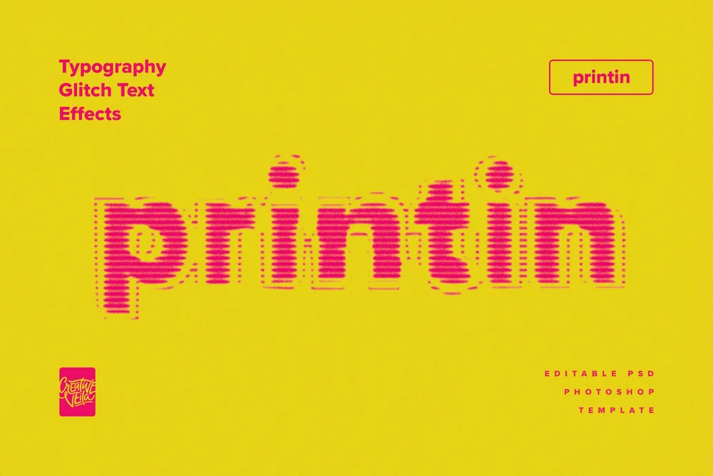 Creative Veila – Typography Glitch Text Effects