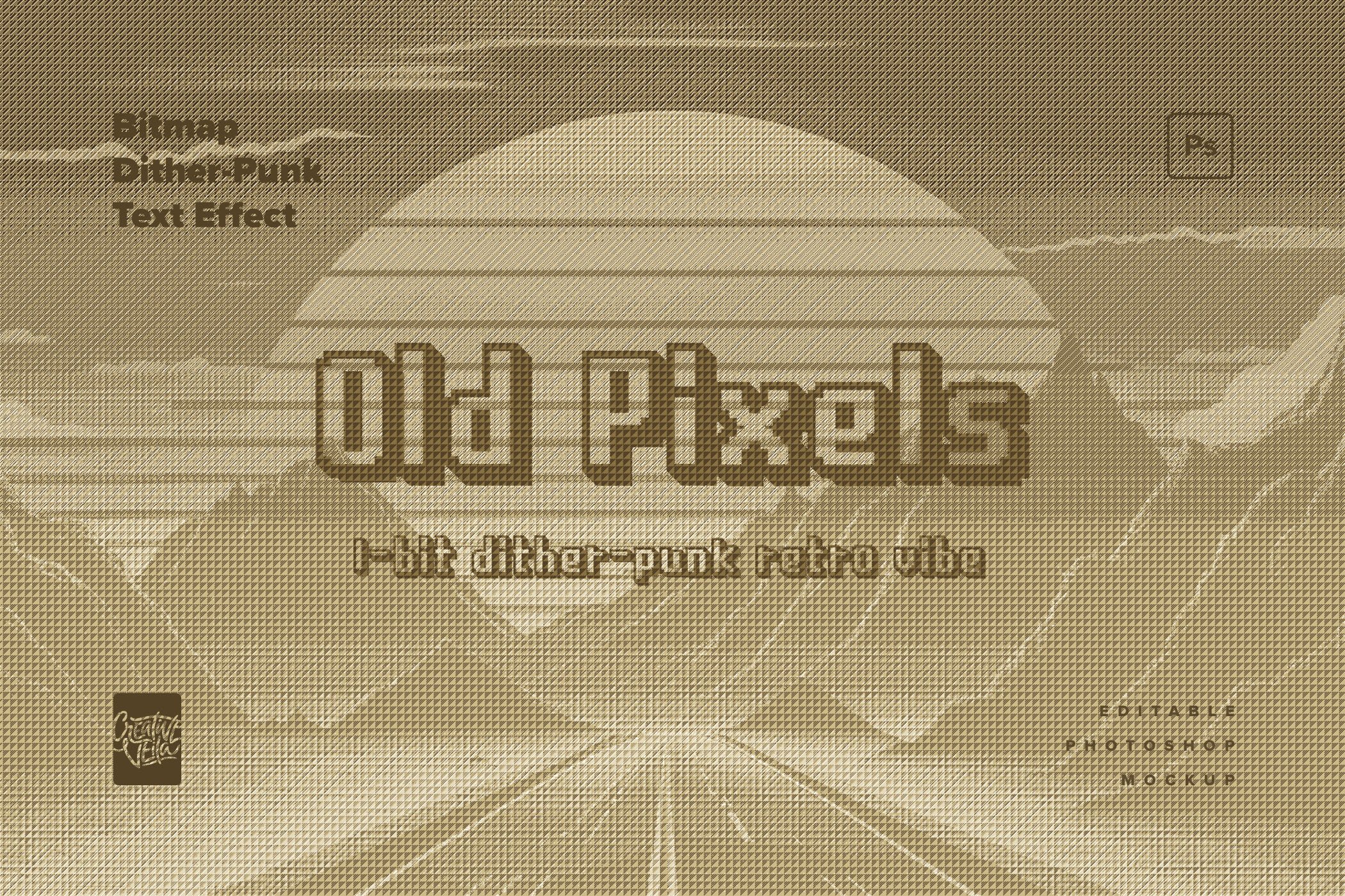 Creative Veila – Bitmap Dither Text Effect Set