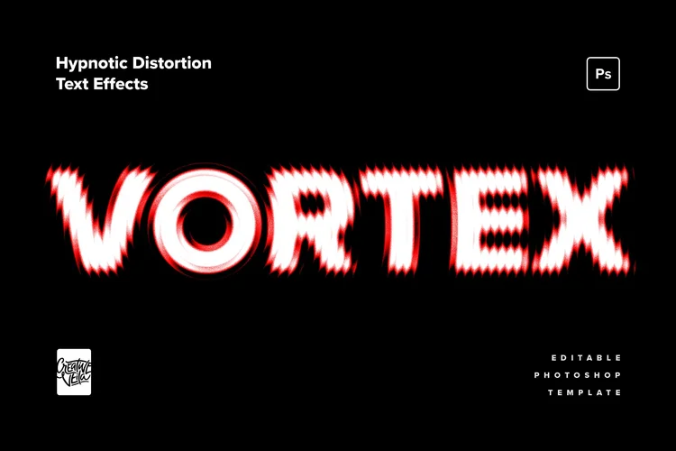 Creative Veila – Hypnotic Distortion Text Effects Pack