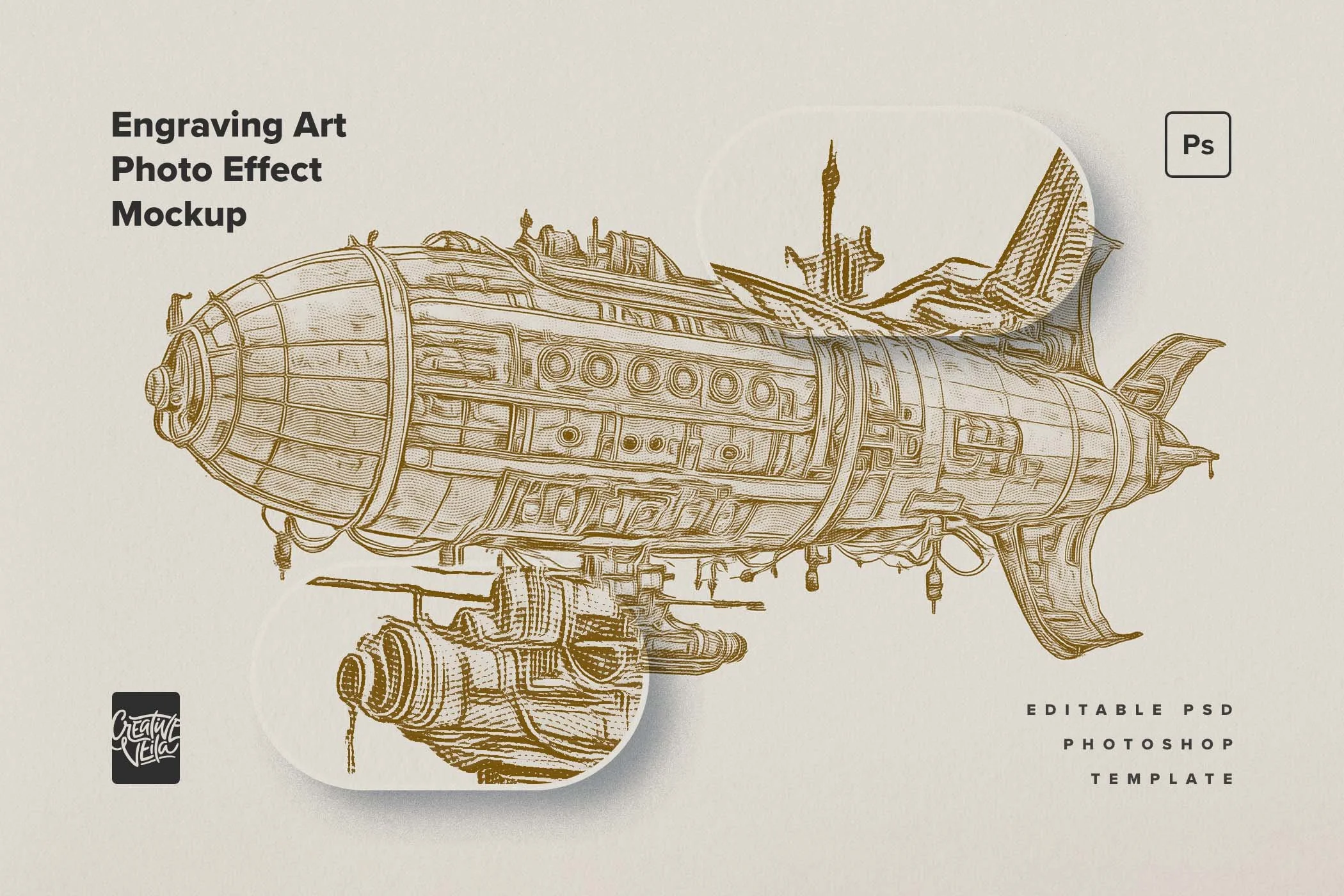 Creative Veila – Engraving Art Photo Effect