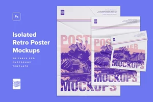 Creative Veila – Isolated Retro Poster Mockups