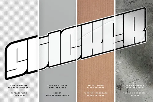 Creative Veila – Realistic Vinyl Sticker Text Effects
