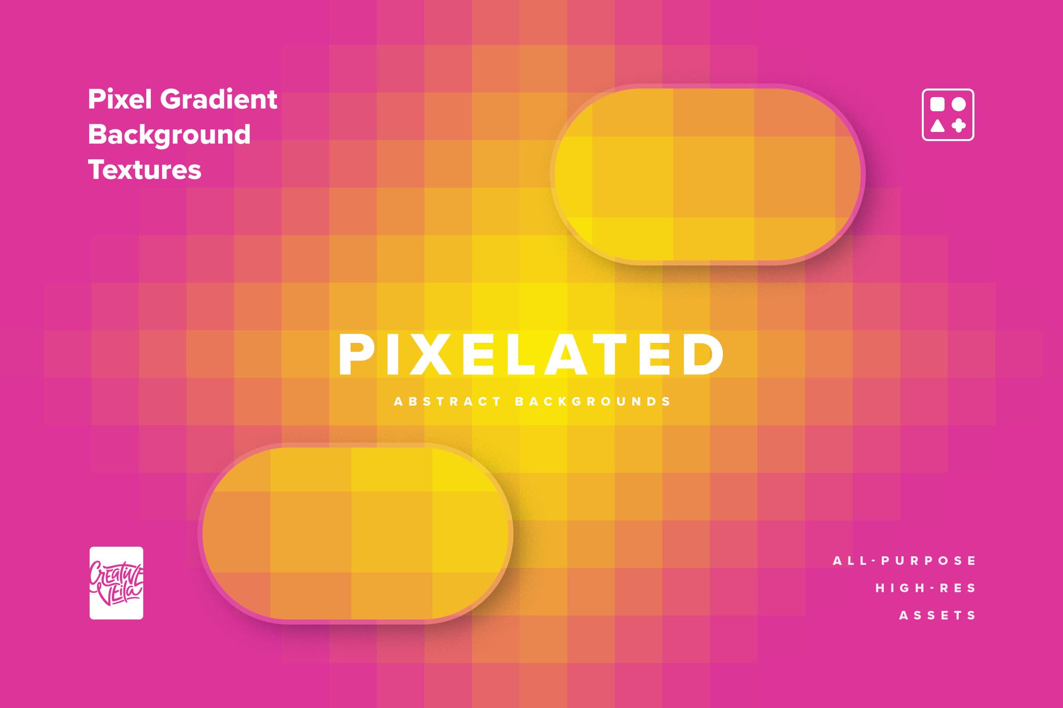 Creative Veila – Pixel Gradient Background Textures