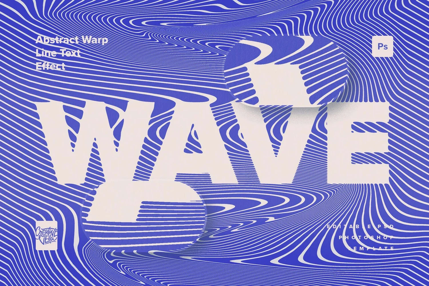 Creative Veila – Abstract Warp Line Text Effect