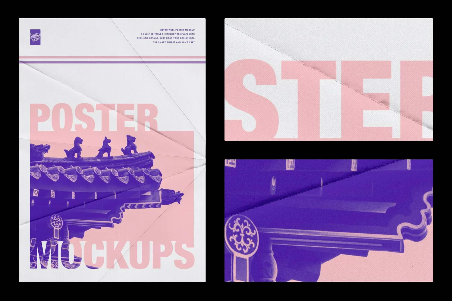 Creative Veila – Isolated Retro Poster Mockups