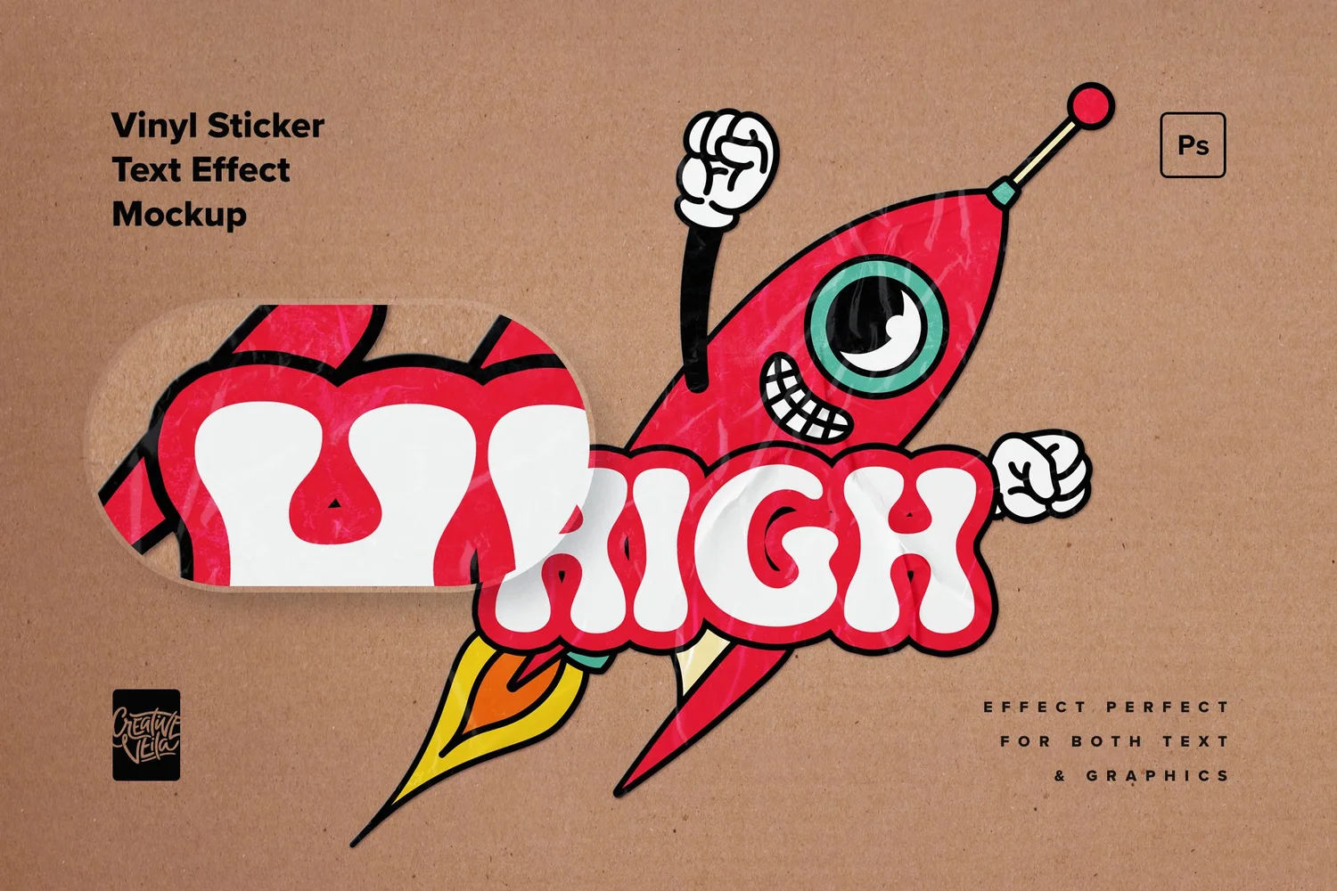 Creative Veila – Realistic Vinyl Sticker Text Effects