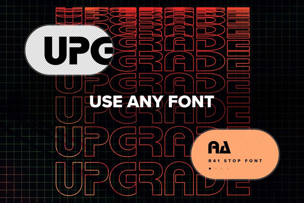 Creative Veila – Cyberpunk Retro Layered Text Effects